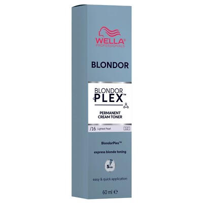 Wella Blondor Plex Permanent Cream Toner /16 Lightest Pearl, 2 oz | eBay