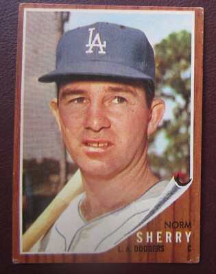 1962 Topps Norm Sherry (Los Angeles Dodgers) #238 VG | eBay