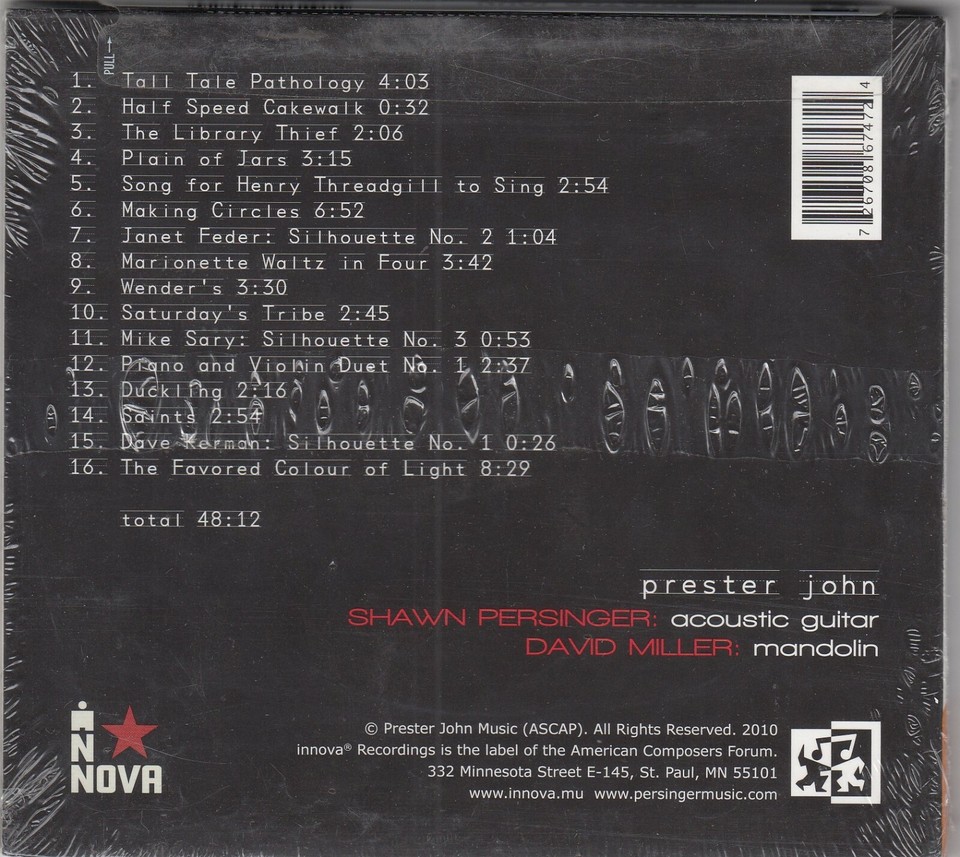 Prester John; Persinger; Miller - Desire For A Straight Line CD 2010 ...