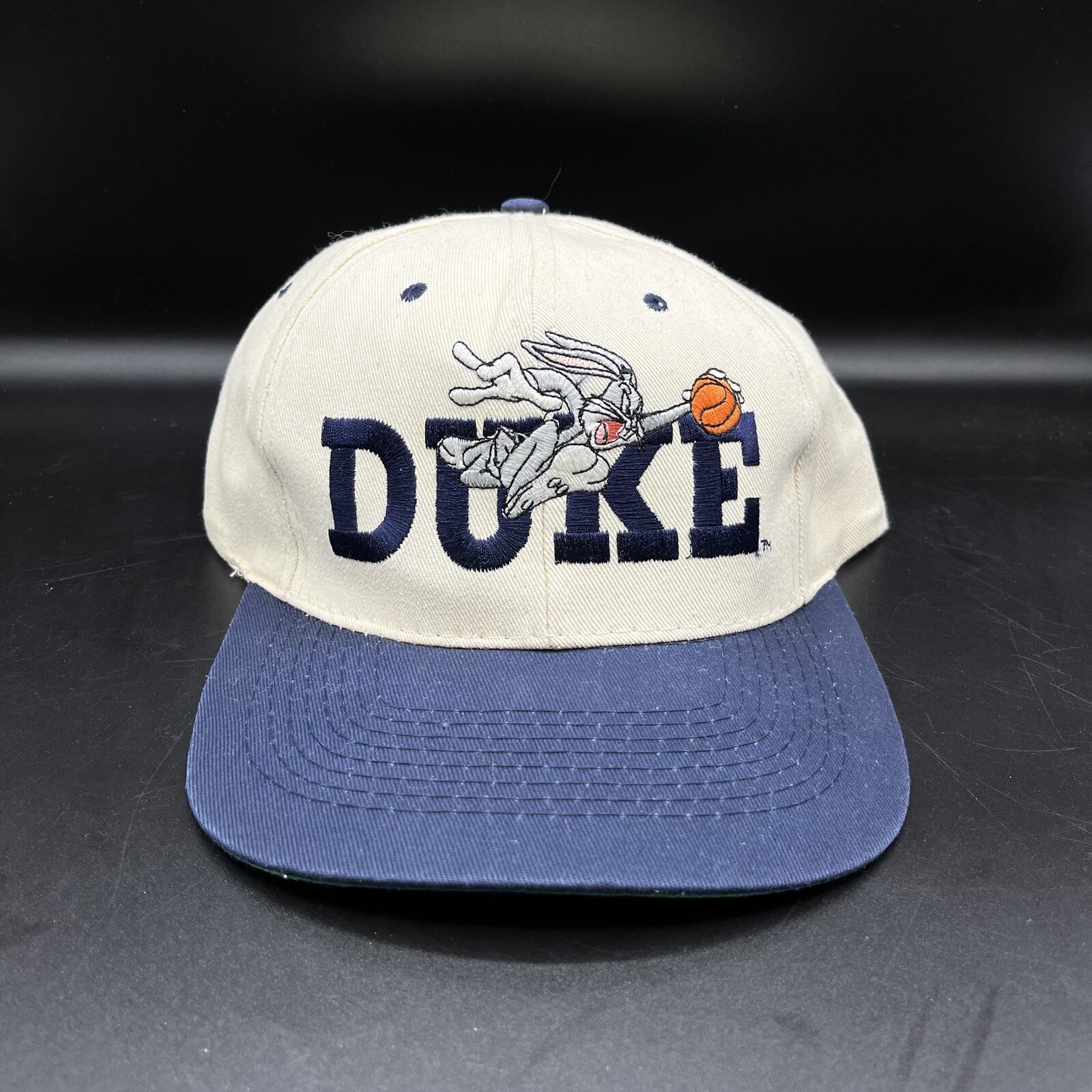 Vintage 1993 Duke Blue Devils Bugs Bunny Snapback Hat… - Gem