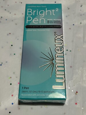 Lumineux Bright 2 Pen Dual Action 1:Stain Repellent &2:Teeth Whitening ...
