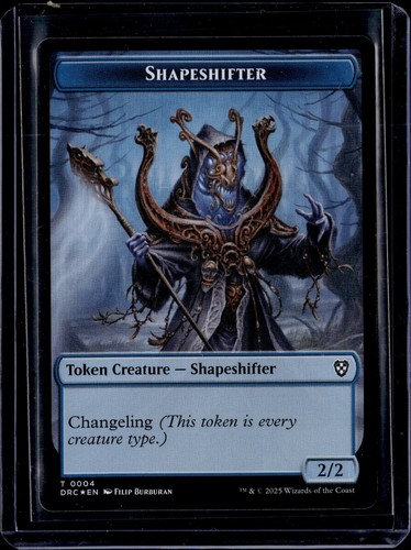 Shapeshifter 4 / Zombie 3 - Token - Foil - DRC - NM - MTG Magic the ...