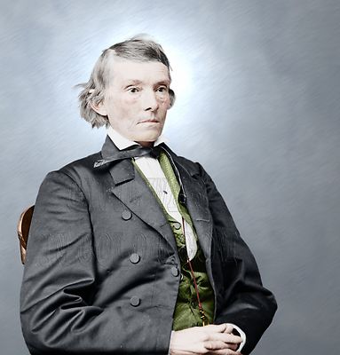 Alexander Stephens Vice President Confederacy Color Tinted photo Civil ...