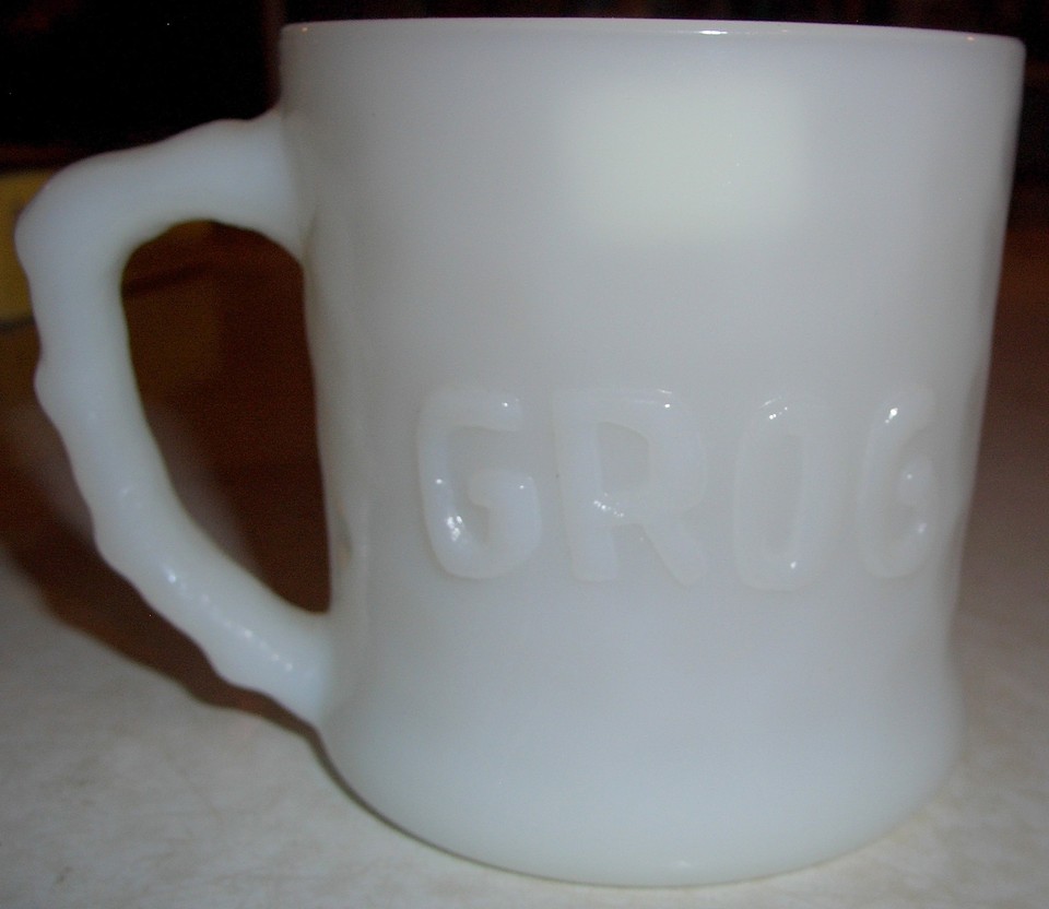 Vintage BC Comic Grog Character Mug, J. Hart, Milk Glass, Cartoon | eBay