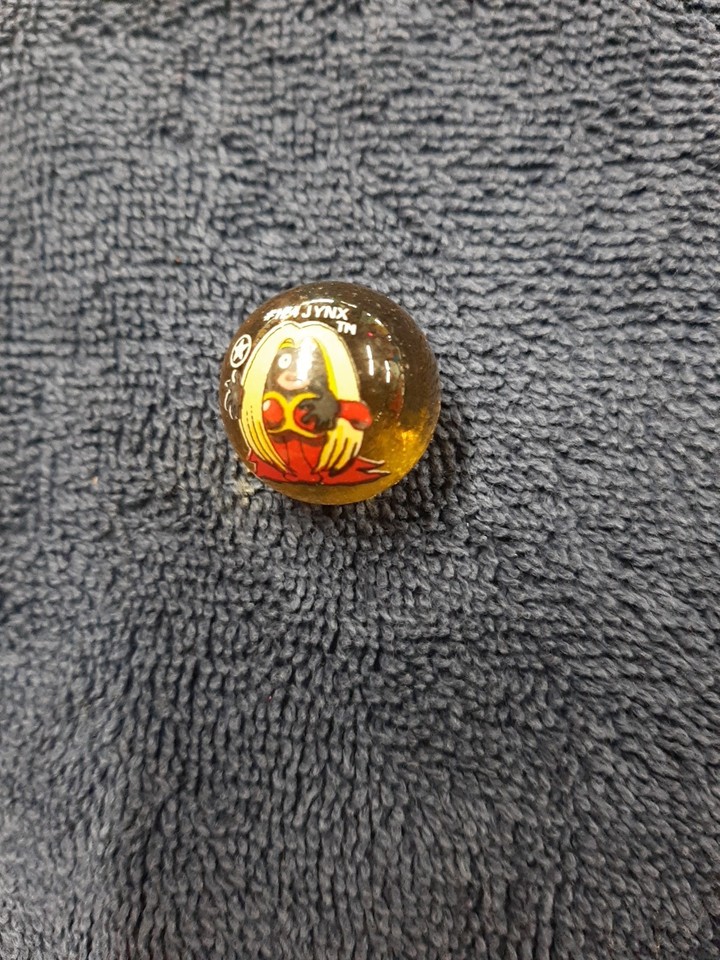 Vintage 1st Edition Star Black Face JYNX Pokémon Marble Amber | eBay