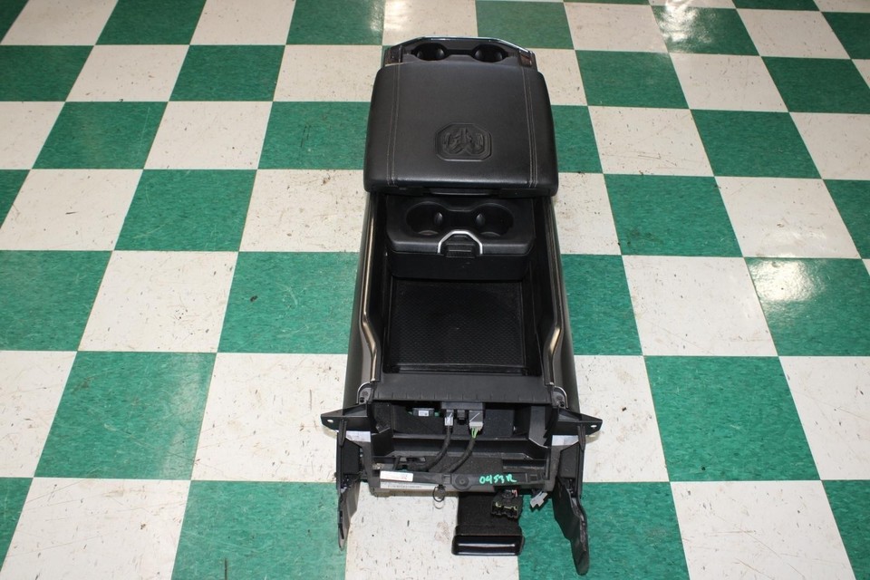 19-24 RAM 1500 New Style Rebel Black Leather Armrest Floor Center ...