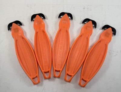 5 Knives (NEW) Klever Kutter Koncept Safety Box Cutter Knives, Orange ...