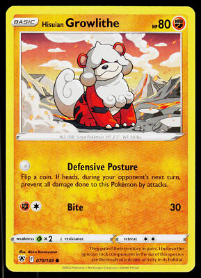 Hisuian Growlithe (Cosmos Holo) Deck Exclusives #070/189 Promo | eBay
