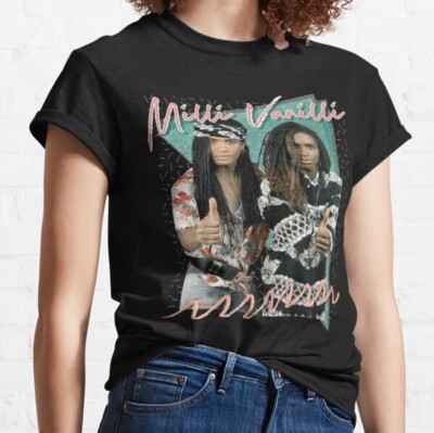 Milli Vanilli -Billy sketch 80s rock style Classic T-Shirt | eBay