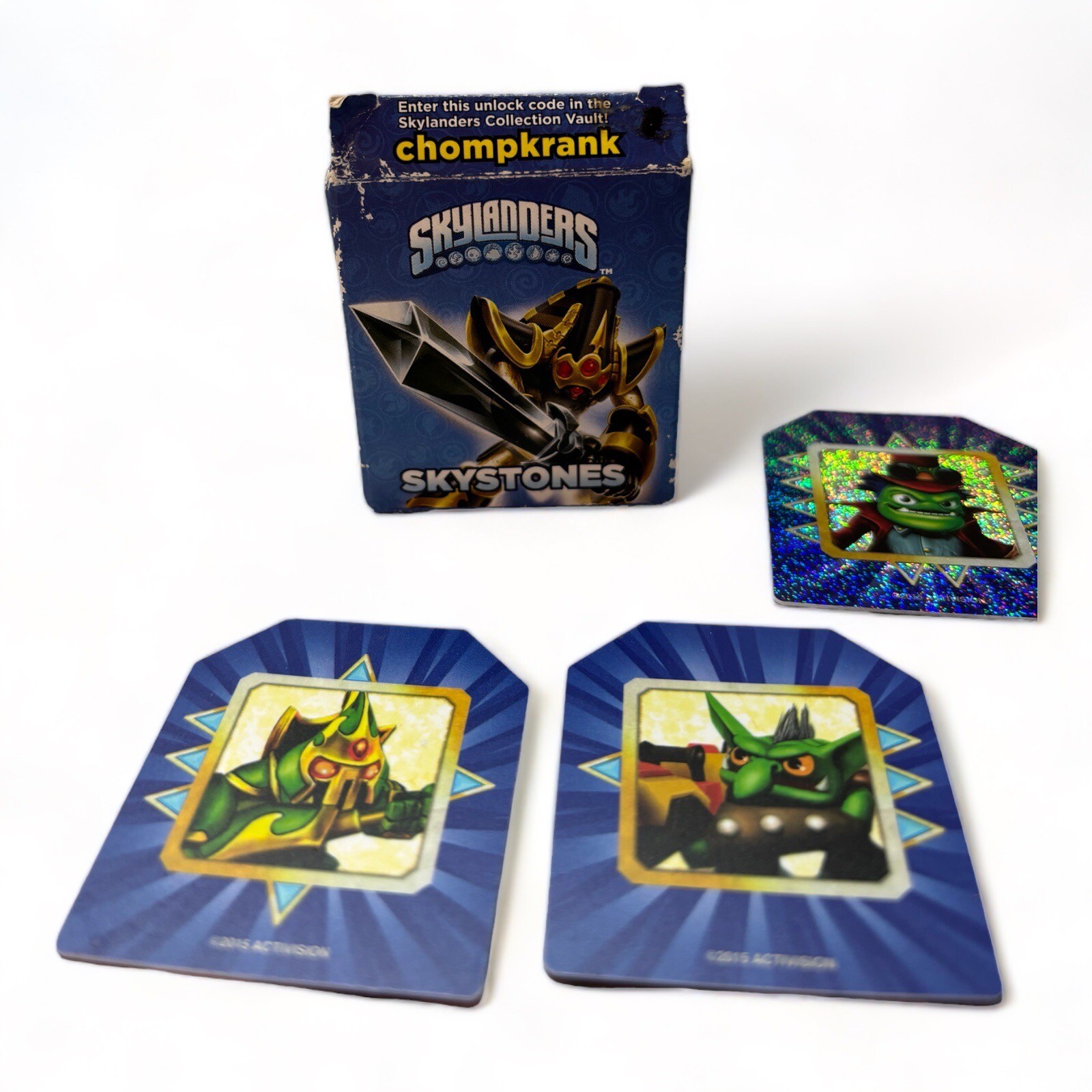 SKYLANDERS SKYSTONES Cards & Pog 2015 ACTIVISION GENERAL MILLS Krypt ...