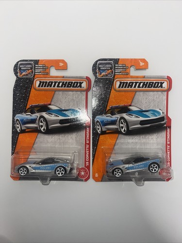 Matchbox '15 Corvette Stingray Police (2016) Mattel Metal Car 64/125 ...