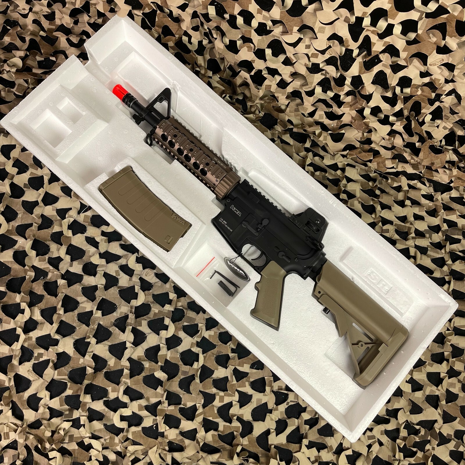 NEW KWA KM4 SR7 AEG Airsoft Gun - FDE | eBay