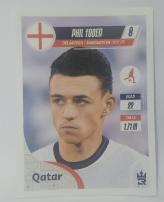 Phil Foden Sticker 3 Reyes FIFA World Cup Qatar 2022 England Manchester ...