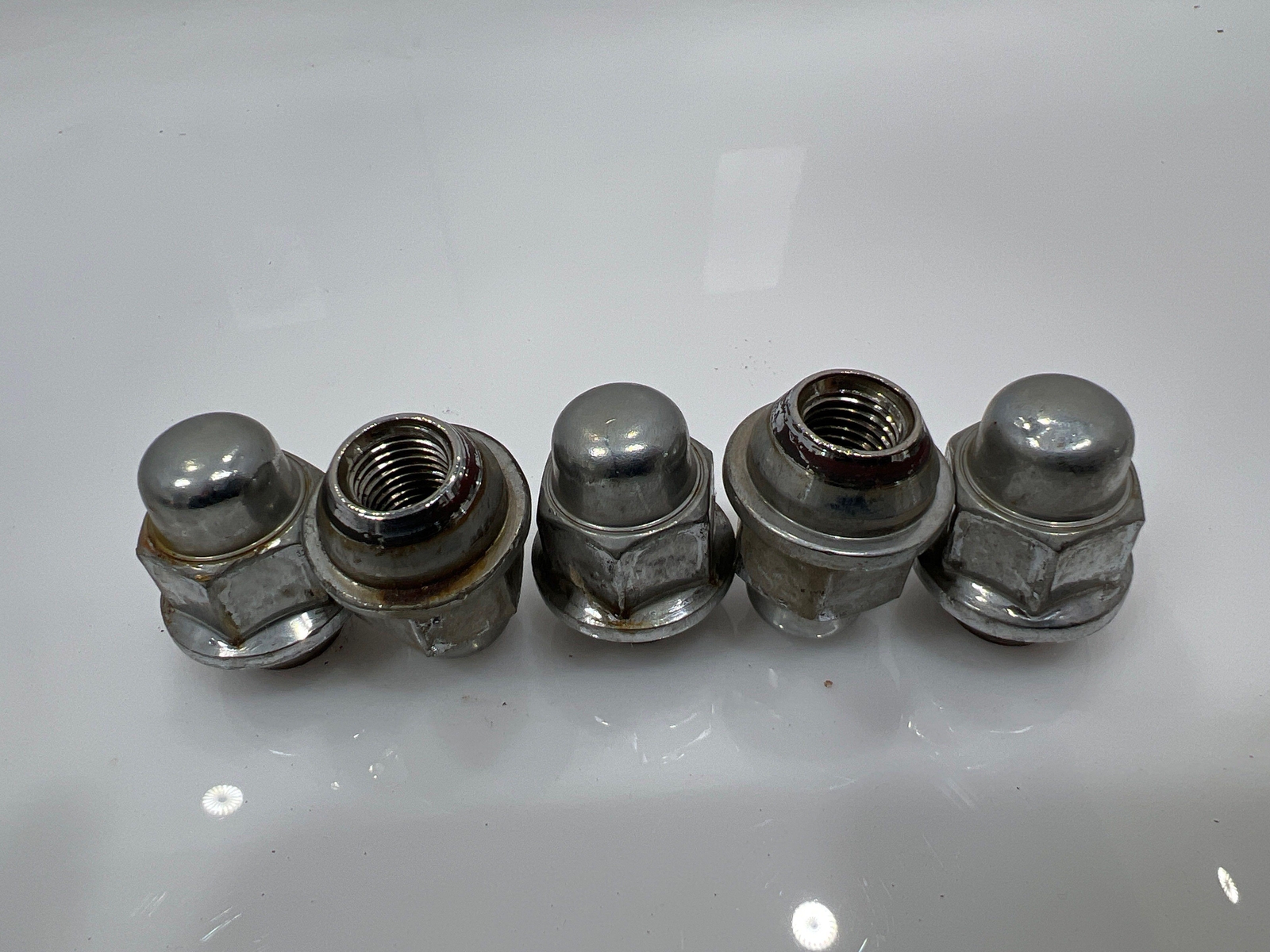 Kia Hyundai Steel Wheel Lug Nuts (5) Forte Elantra Accent Ioniq OEM ...