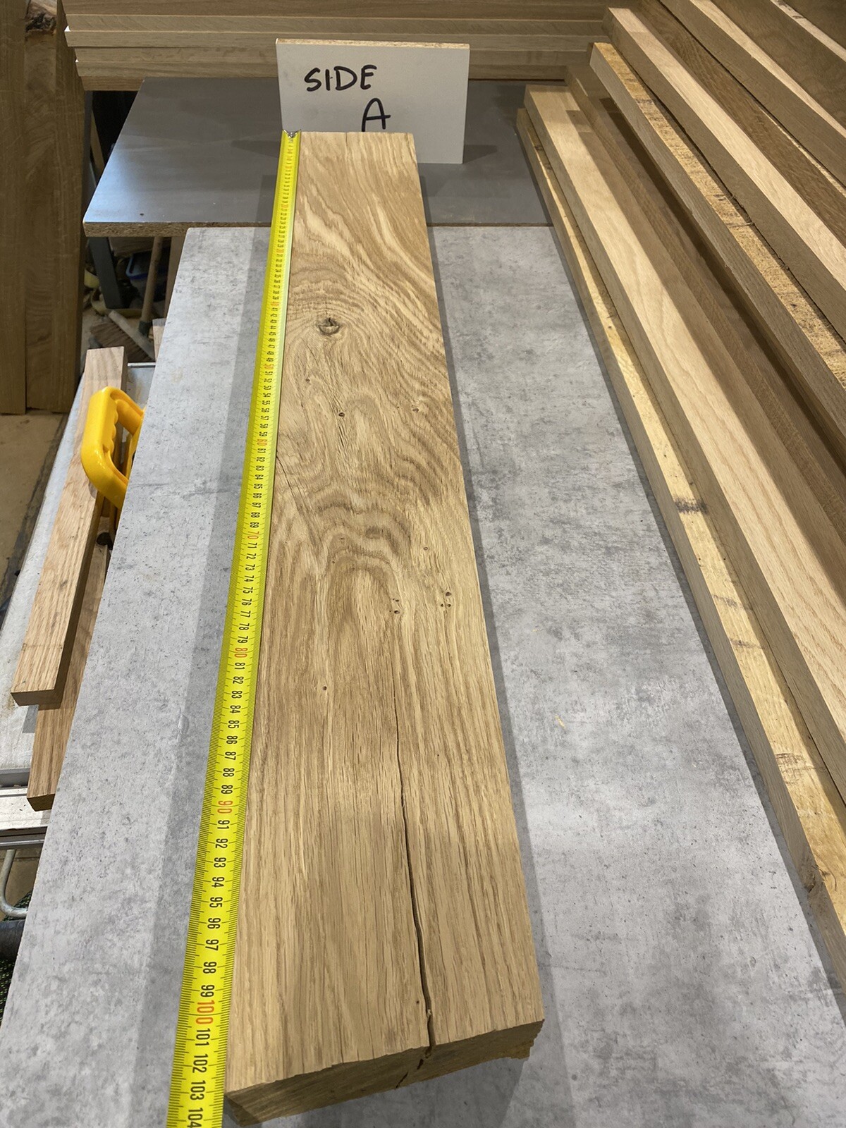 Solid European Oak 1000mm X 140mmx 60mm Thick PAR Planed all Round 1.0m ...