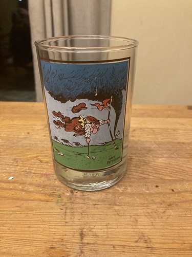 True Vintage 1982 Gary Patterson The Far Side Dedication 4.75” Glass ...