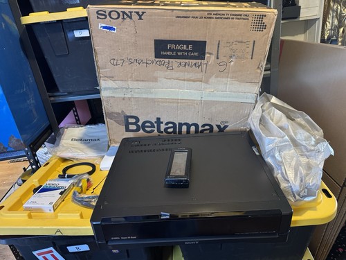 *RARE* SONY SL-HF2100 15th Anniversary Betamax Recorder May Be Unused ...