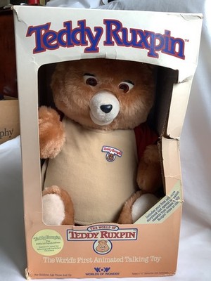 1985 Teddy Ruxpin In Original Box W/Book~Tape~Instructions~Works/ Body ...