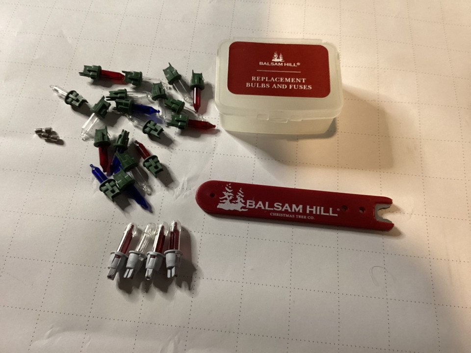 Balsam Hill Replacement Bulbs Bulbs and Fuses Kit Master Bulbs Red Blue ...