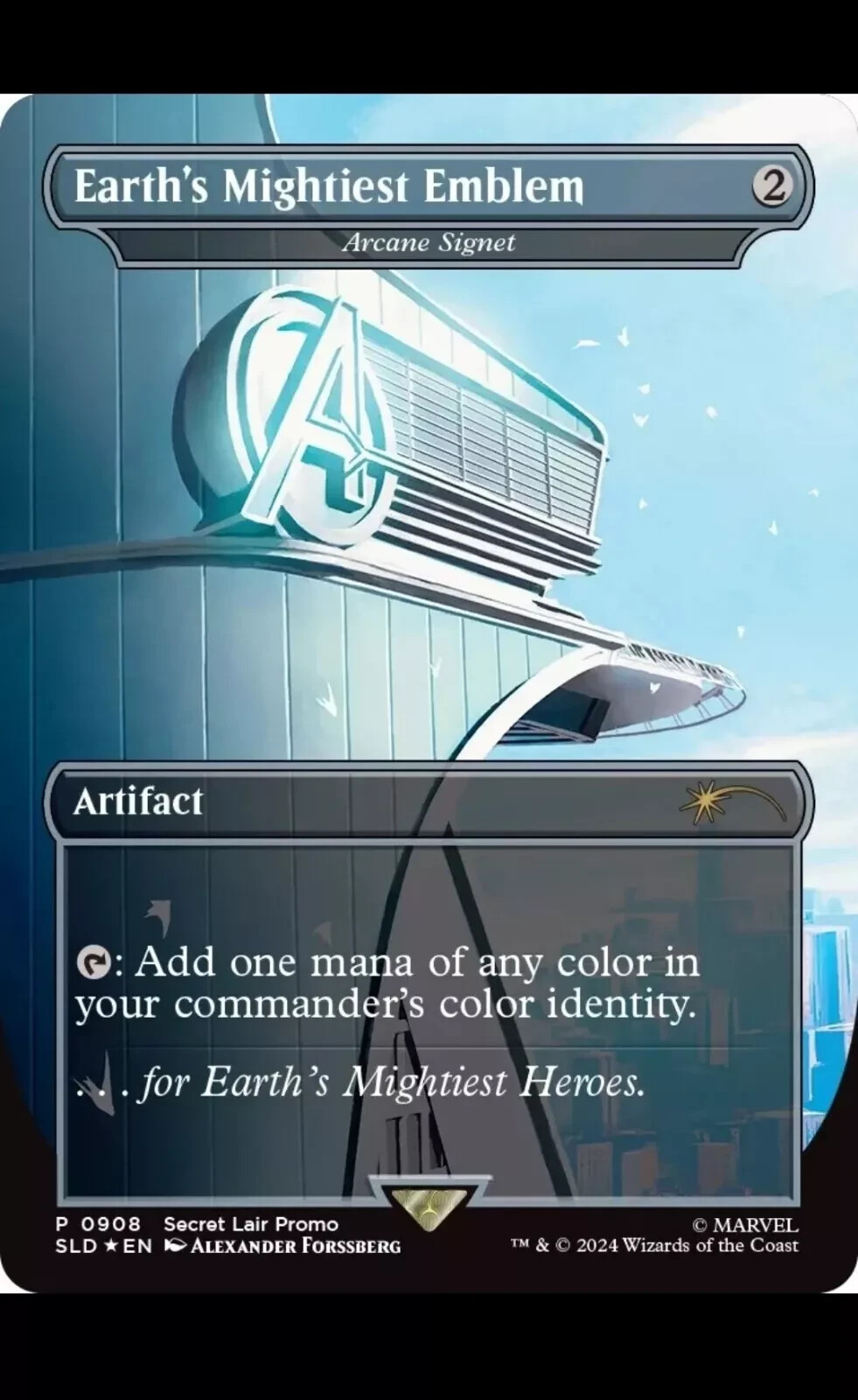 Earth's Mightiest Emblem || Arcane Signet 0908 || MtG Secret Lair x ...
