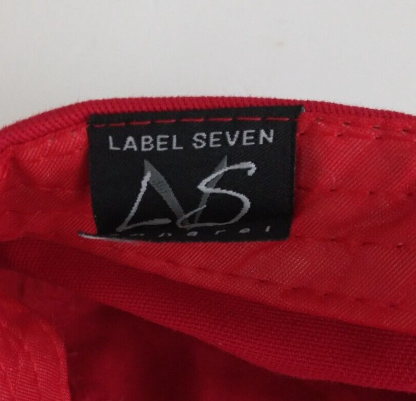 Label Seven Solid Red Newsboy Cadet Unisex Adjustable… - Gem