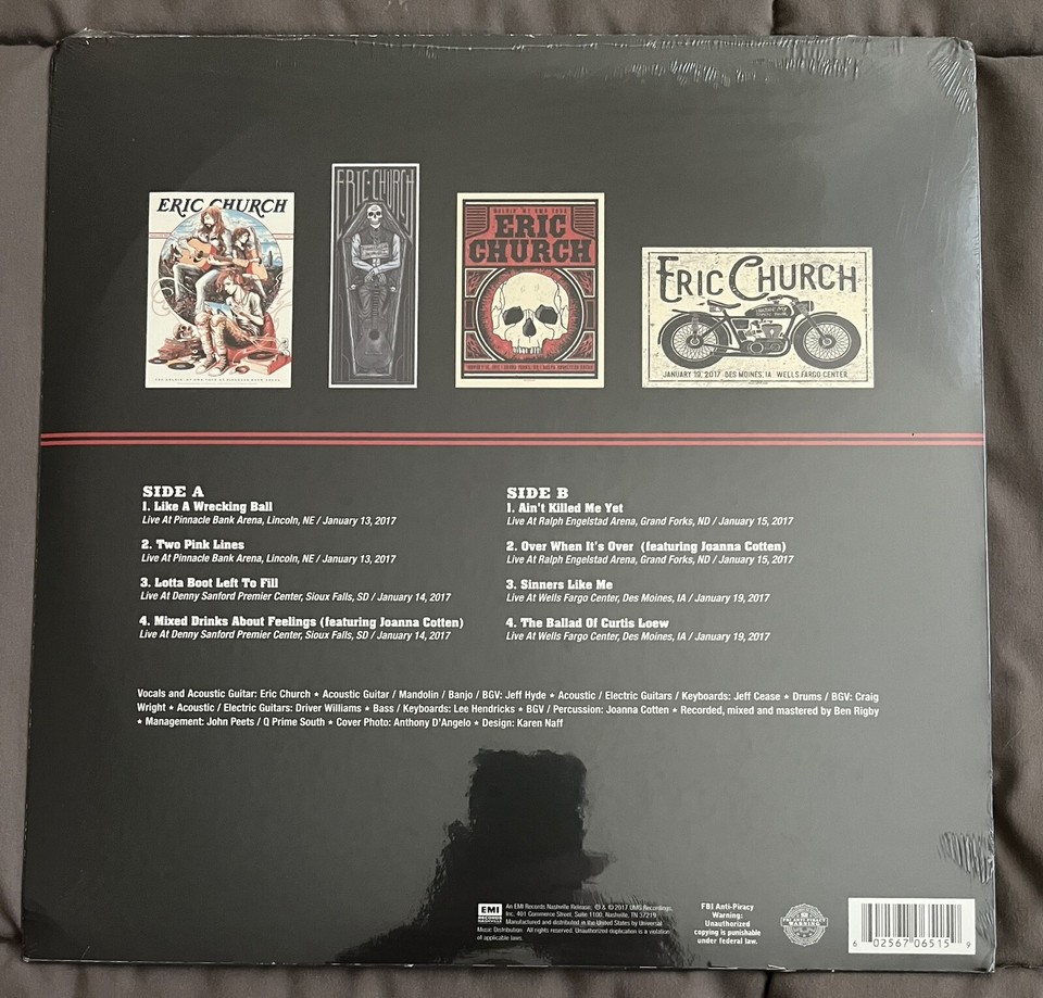 Eric Church - 61 Days in Church Volume 1 Vinyl 2017 SEALED LP RECORD ...