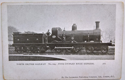 North British Railway. No. 224. Four Coupled Bogie Express. Locomotive ...