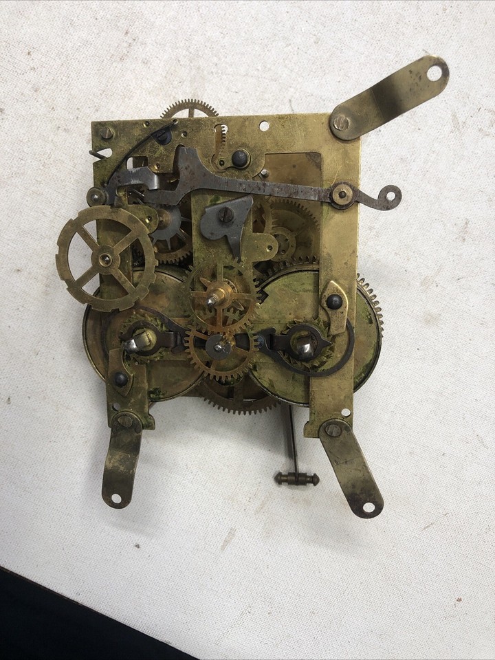 Vintage Unmarked Mantle Winding Clock Movement PARTS REPAIR | eBay