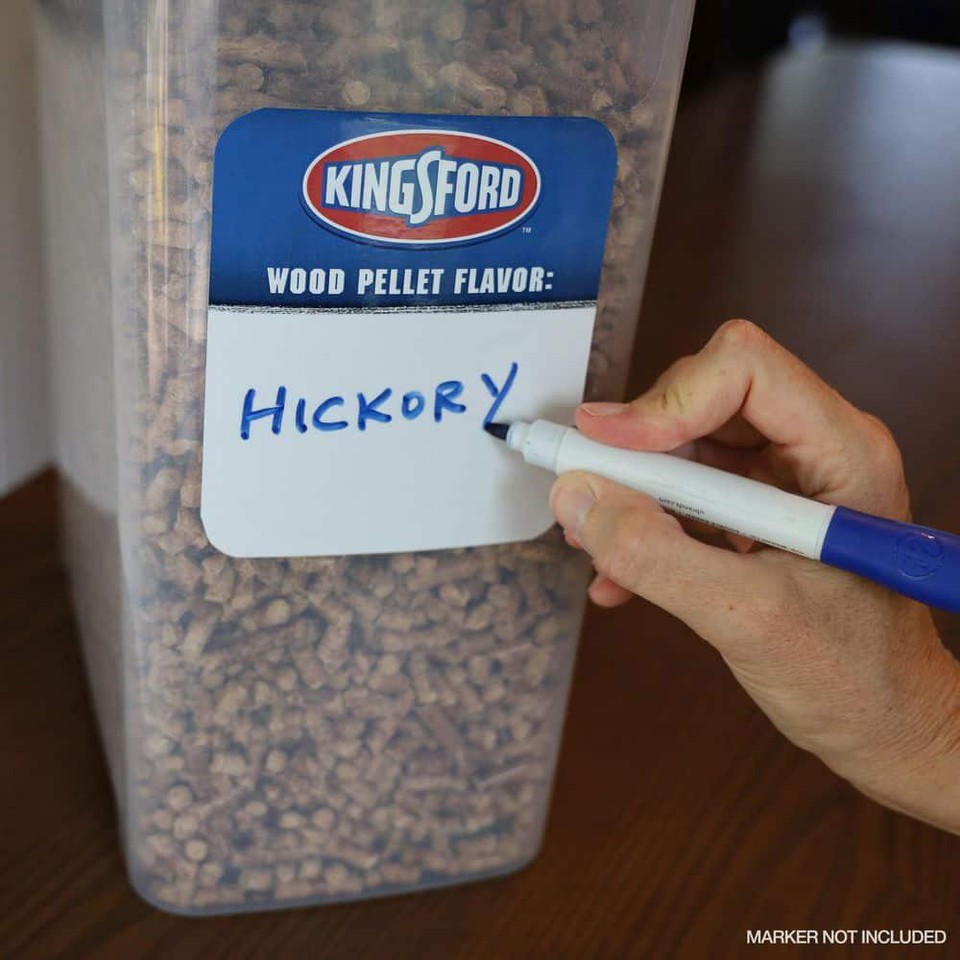 Wood Pellet Dispenser Container 20Lbs EZ Pouring Handy Storage Portable ...