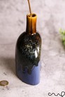 Handmade Blue Ceramic Vase Unique Single Bud Singles Stem Flower Vase ...