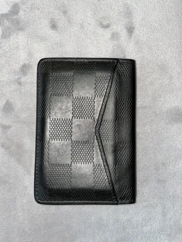 louis-vuitton mens wallet black leather - Gem