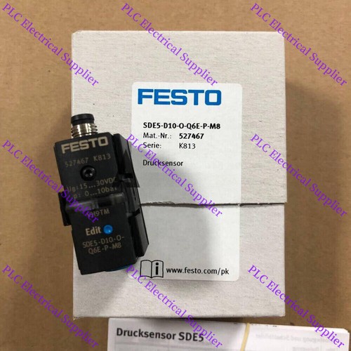 1X New FESTO 527467 SDE5-D10-O-Q6E-P-M8 Pressure Sensor Fast Shipping ...