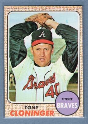 1968 Topps #93 Tony Cloninger NM GO534 | eBay