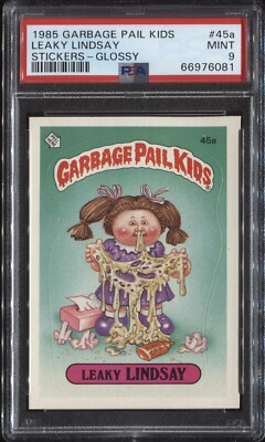 1985 Topps Garbage Pail Kids 2nd Series 45a Leaky Lindsay PSA 9 MINT | eBay