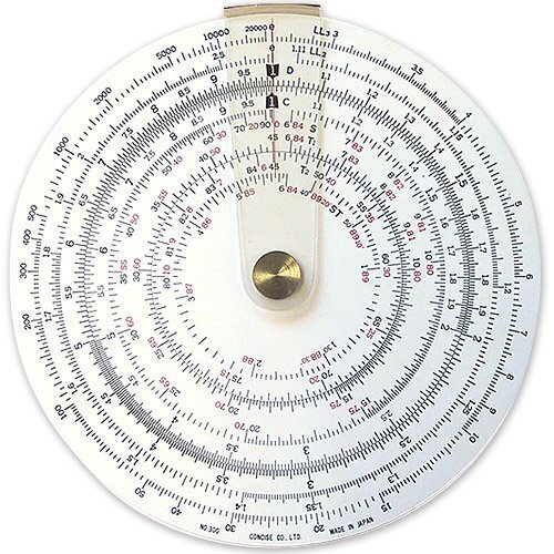 Concise Ruler Circular Slide Rule No. 300 100829 Made IN JAPAN 110mm | eBay