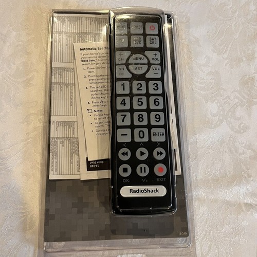 Radio Shack Remote Control Big Button Lighted Keypad Large Vision Aid ...
