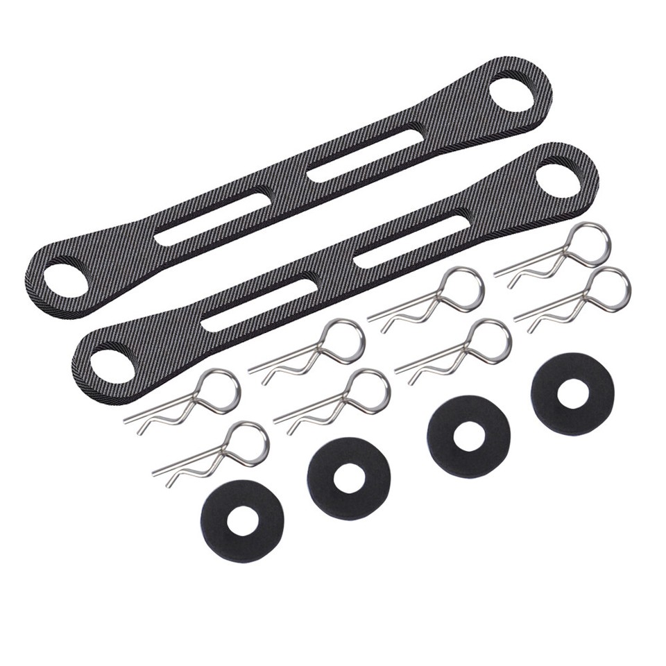 Carbon Front Rear Body Post Mount Member for Tamiya TT02 TT-02RR TT ...