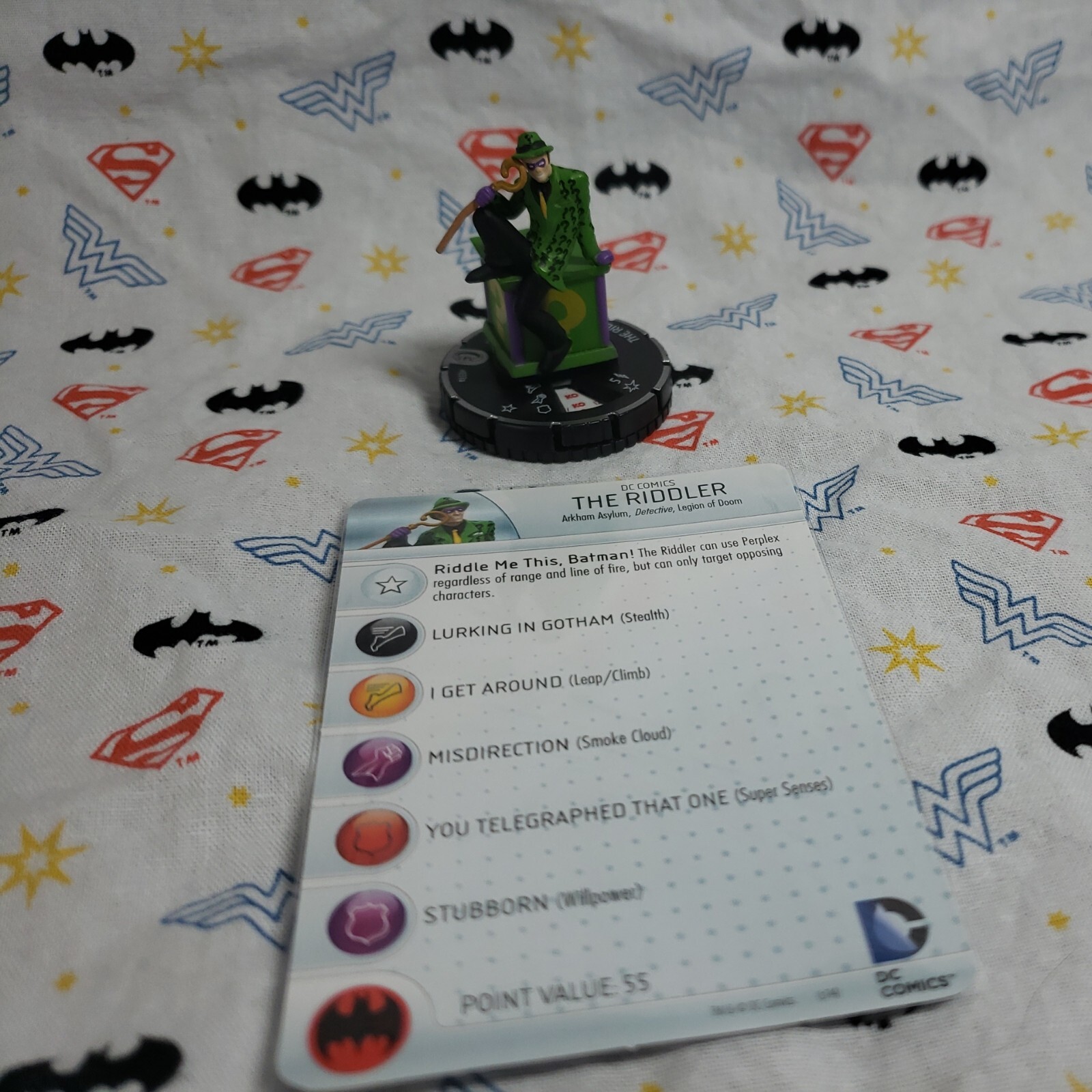 Heroclix Superman and Legion set The Riddler #037a Rare Legacy Figure w ...