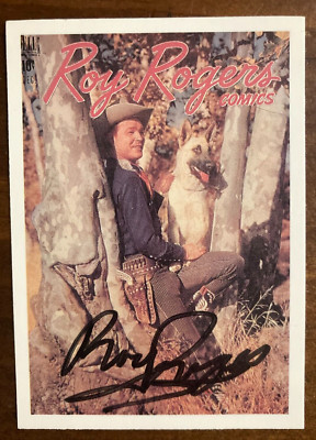 Roy Rogers Signed Autograph Signature on Collectible RR Comics Trading ...