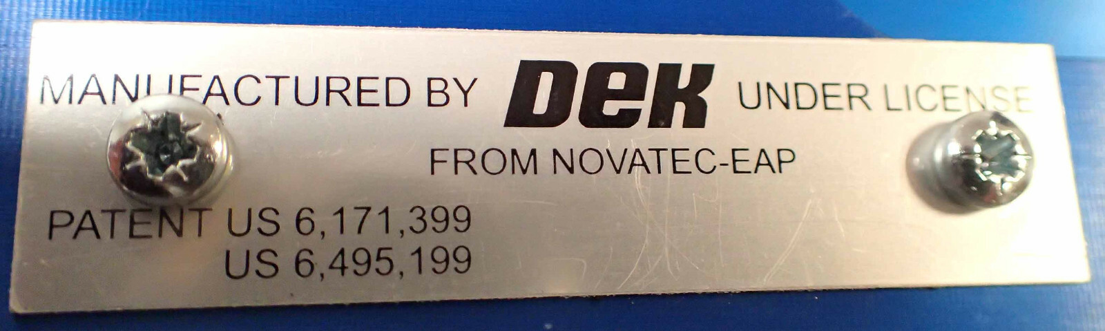 DEK PROFLOW BLUE TRANSFER HEAD CASSETTE 300mm NEW OLD STOCK! | eBay