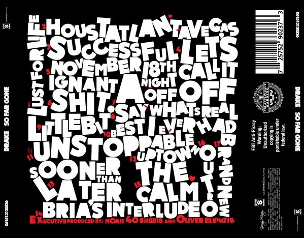 Drake - So Far Gone 2009 Mixtape CD - 2019 Release OVO Sound Full ...