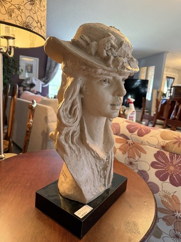 Austin Productions Bust "Young Girl with Roses In Her Hat 1979 Rodin ...