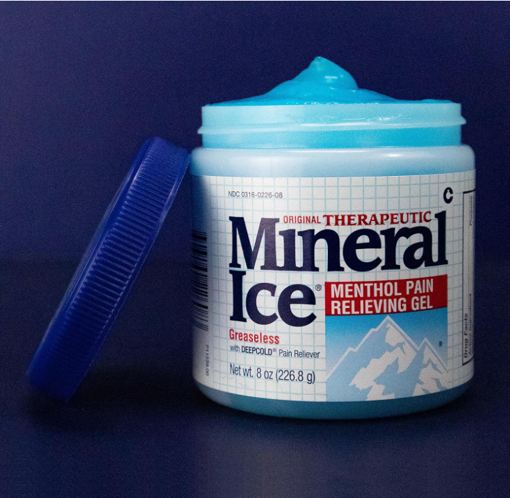 Mineral Ice Pain Relieving Gel 8oz | Cooling Menthol Therapy for Sore ...