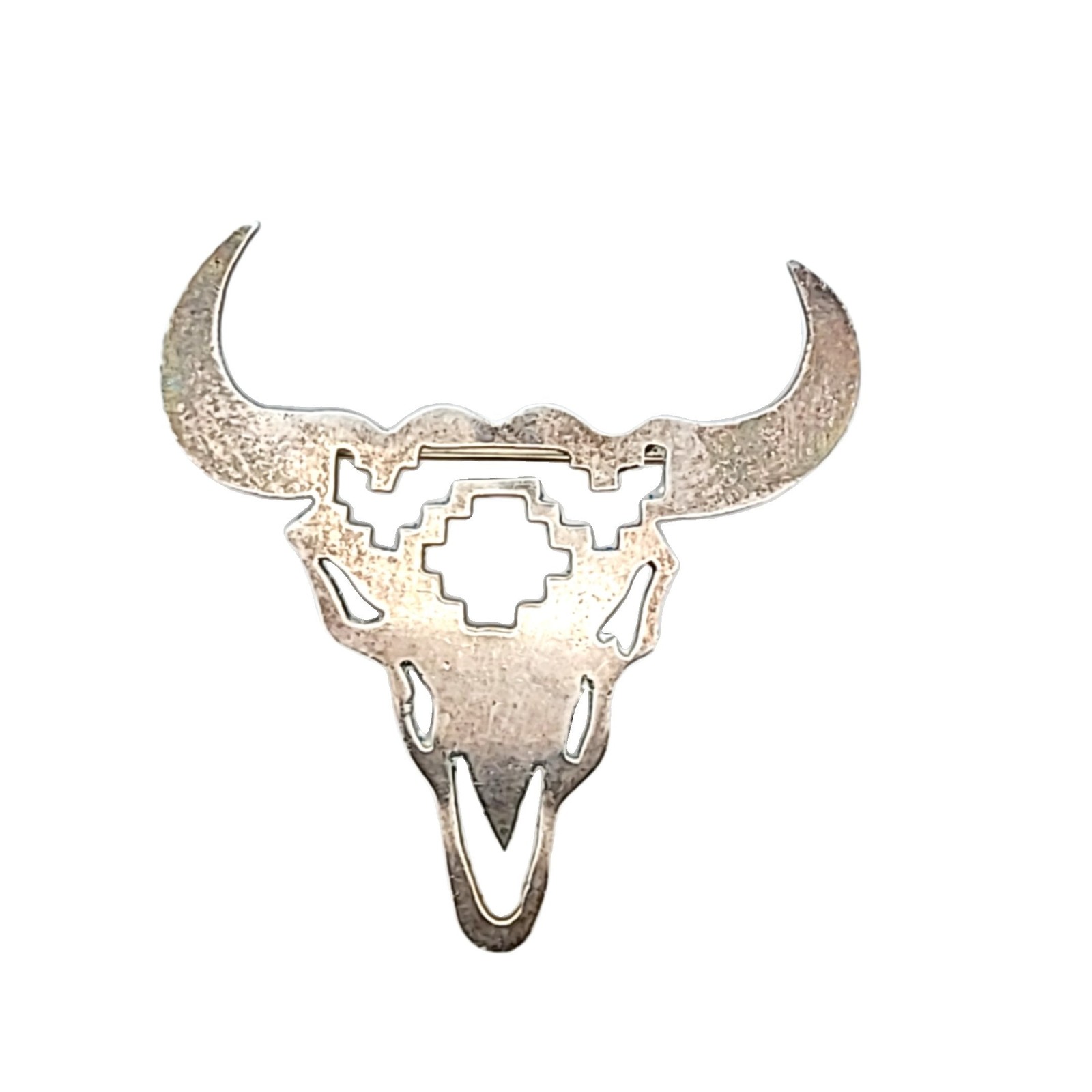 B. Panteah Sterling Silver Native American Steer Skul… - Gem