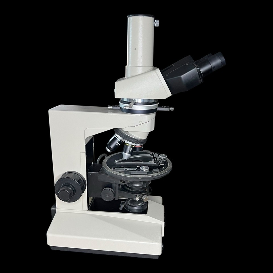 Nikon Labophot Microscope w/ 5 Objectives - Polarizer - Abbe 1.25 ...