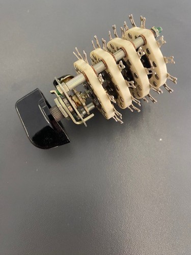 Ceramic Rotary Switch 8 pole 5 positions with knob Break-Before-Make ...