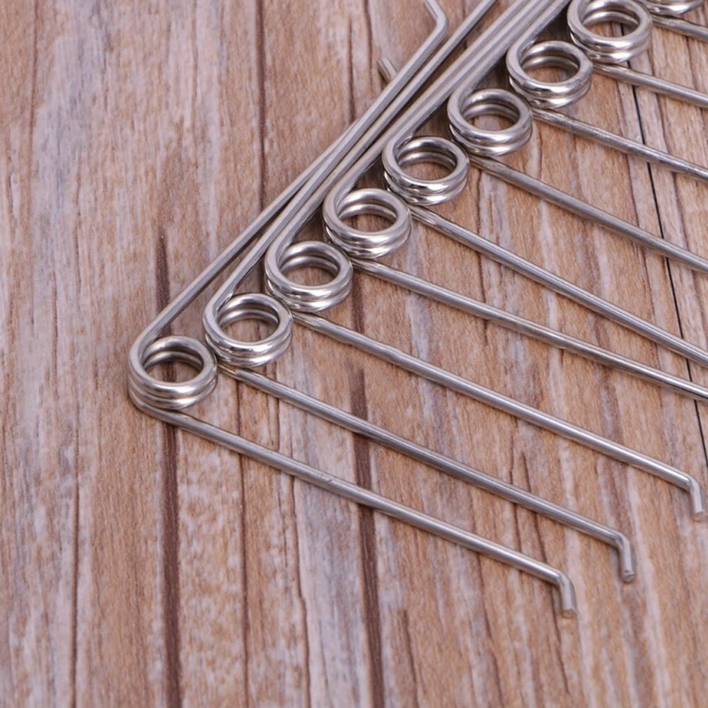 Silver V Shape Steel Compression Spring Set for Gardening Scissors 10 ...