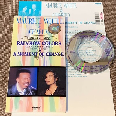 MAURICE WHITE & CHARITO Rainbow Colors JAPAN 3" CD CRDP-36 ex-Rental E ...