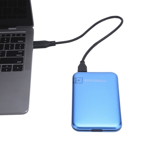 2.5in Mobile External Hard Drive Disk USB3.0 Portable HDD Blue With ...