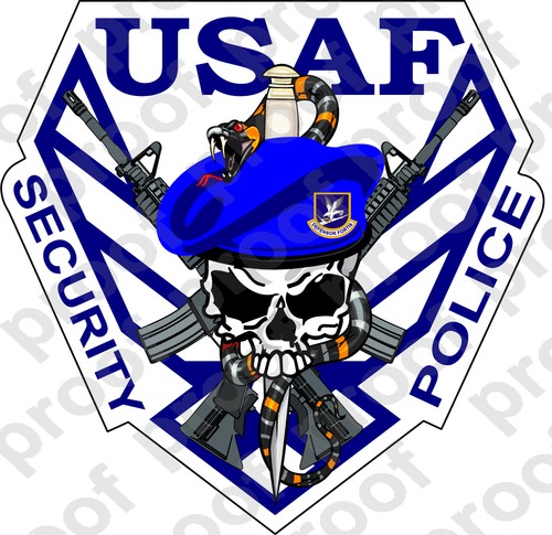 STICKER USAF Air Force Security Police Logo | eBay
